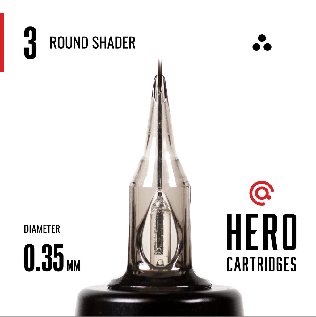 Hero Cartridges - Round Shaders #12 (0.35mm) - 20/Box