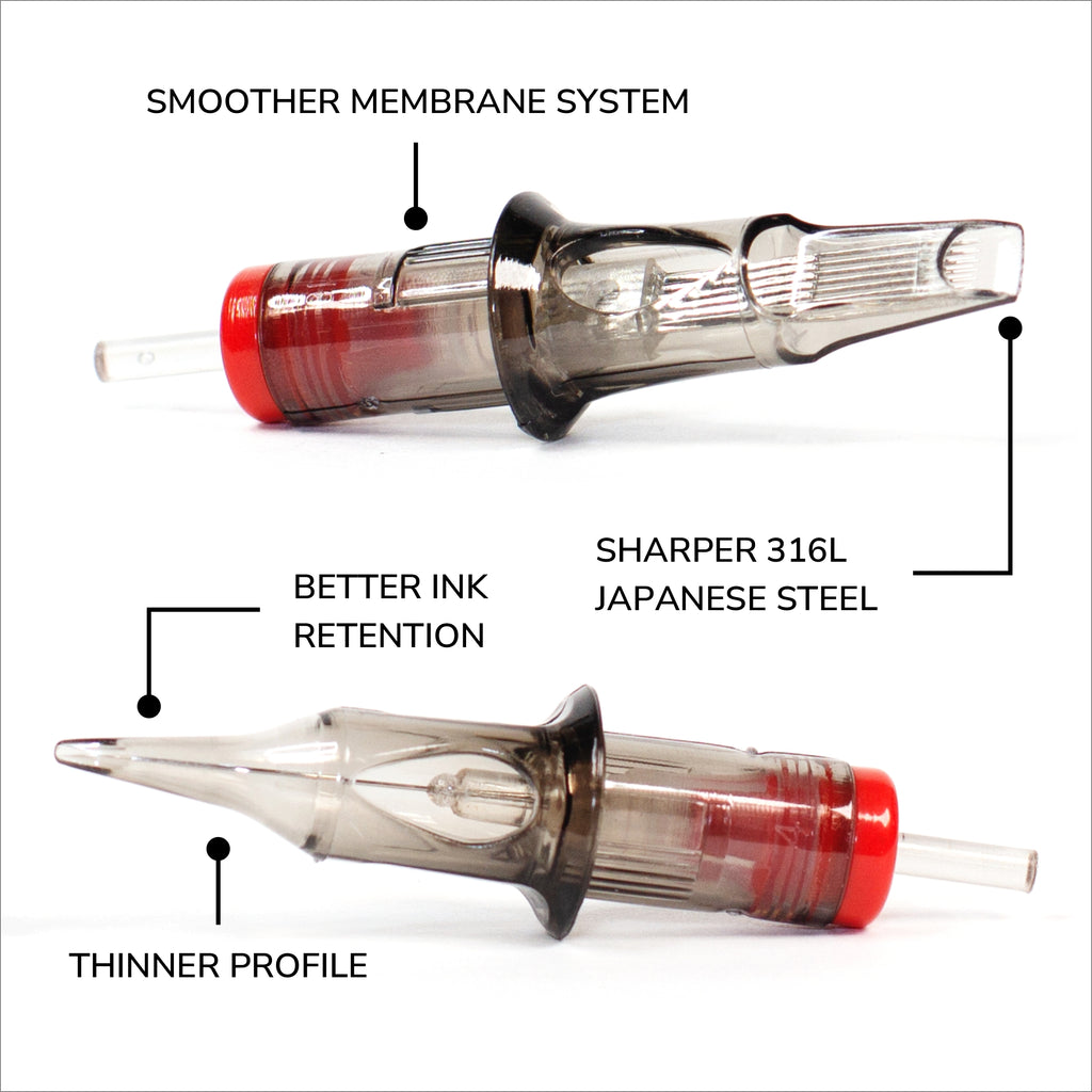 Hero Cartridges - Bugpin Round Liners #8 (0.25mm) - 20/Box