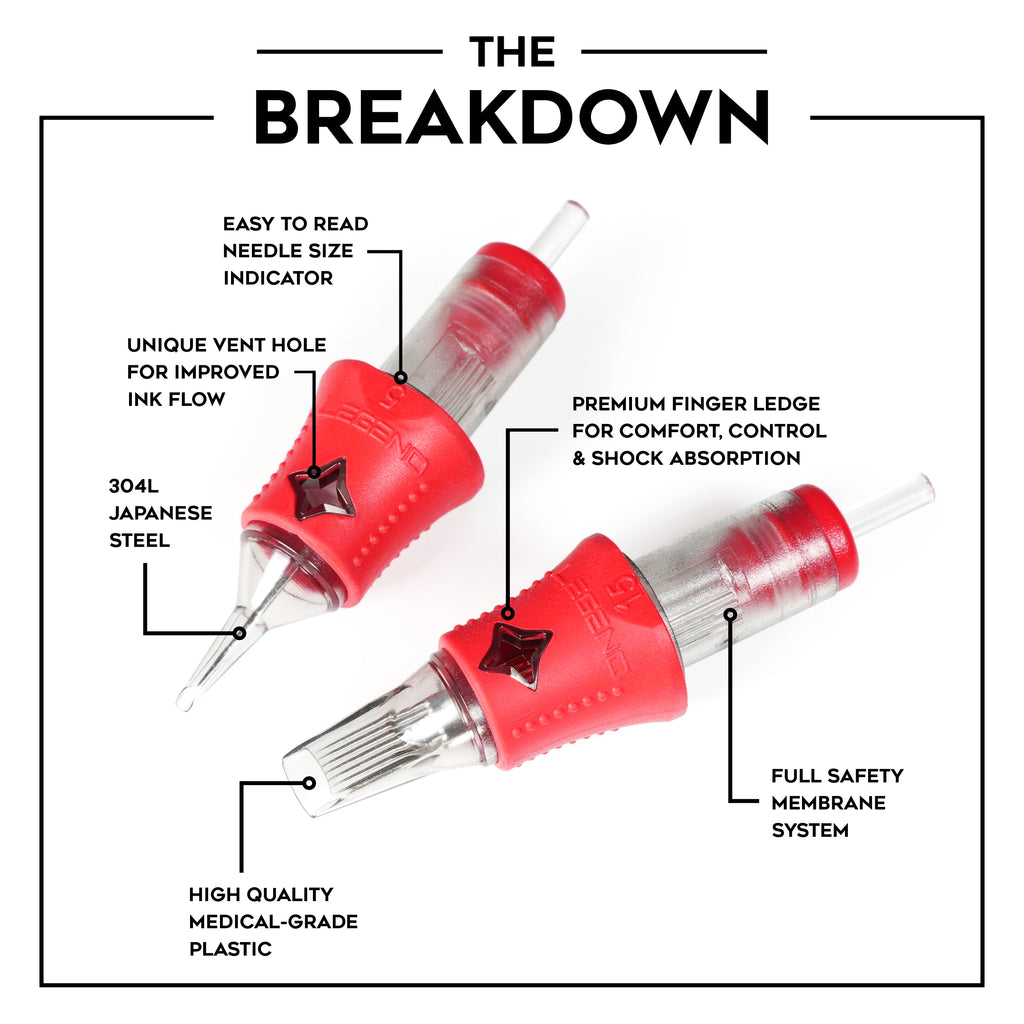 Legend Comfort Grip Cartridges - Standard Bugpin Curved Magnums - #10