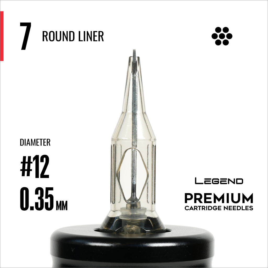 Legend Premium Cartridges G1 (1st Gen) - Round Liners - #12 (0.35mm)