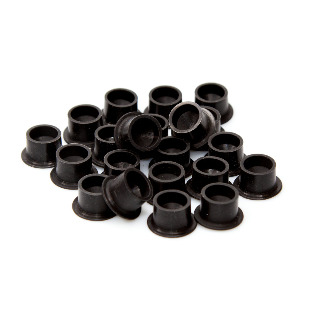 Silicone Tattoo Ink Caps – Black | Disposable Ink Cups – 100 Pcs.